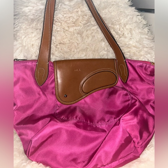 Ralph Lauren | Bags | Lauren Ralph Lauren Wooten Nylon And Leather Tote ...